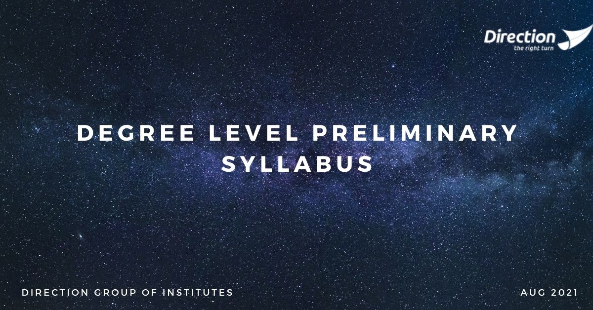 Degree Level Preliminary Syllabus - Direction E-learning