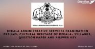 Kerala Administrative Services Examination Prelims Cultural Heritage Kerala Administrative Services Examination Prelims Cultural Heritage